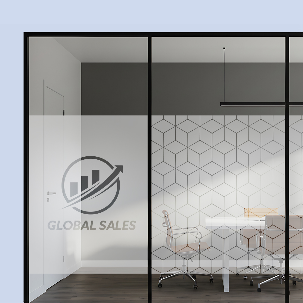 Clear Frosted Decals for Glass Door and Windows | Visual Graphx